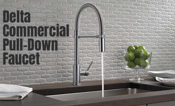 Delta Commercial Kitchen Faucet + Touch & Voice Activation