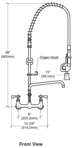 Krowne Wall Mount Pre-Rinse Faucet & How to Install it Yourself